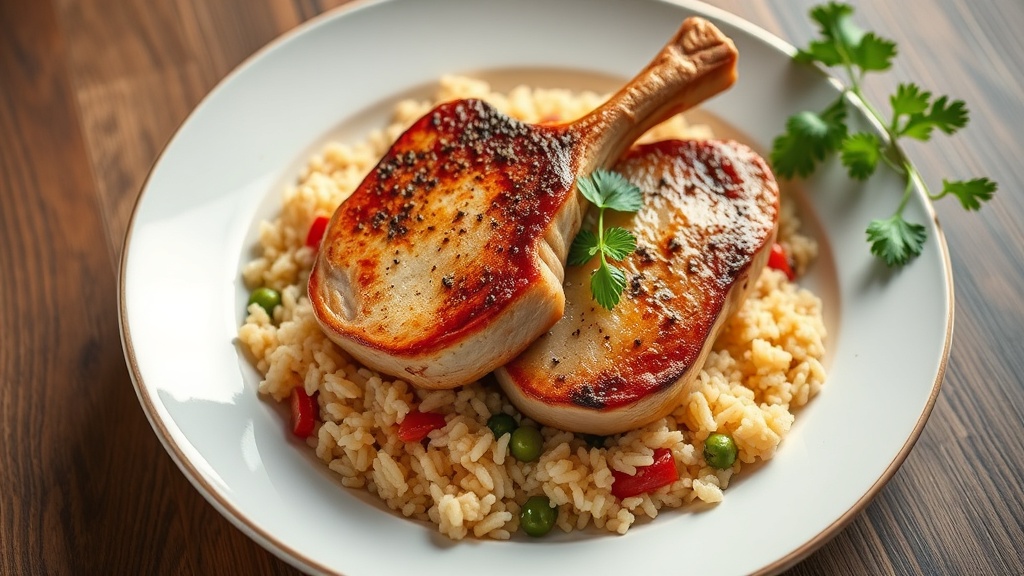 Pork Chops with Italian Rice (Creative Recipe) - Free AI Recipe Generator