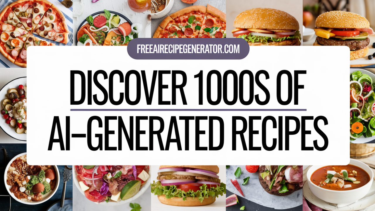 Free AI Recipe Generator - Make Any Recipes You Can Imagine